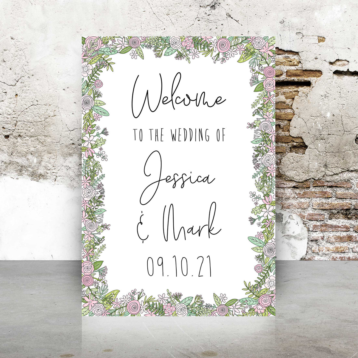 Pretty Pastels Welcome Sign – Emmy Designs