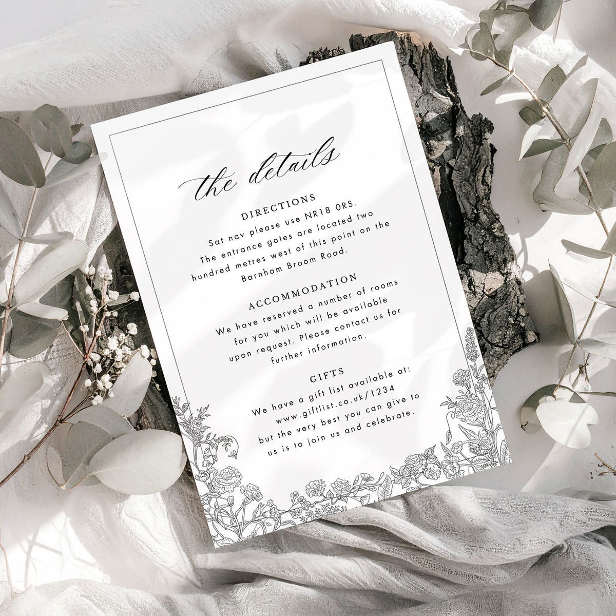 Eden Crest Information Card – Emmy Designs