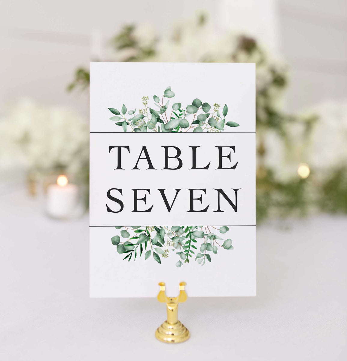 Eucalyptus Table Name / Number Cards – Emmy Designs
