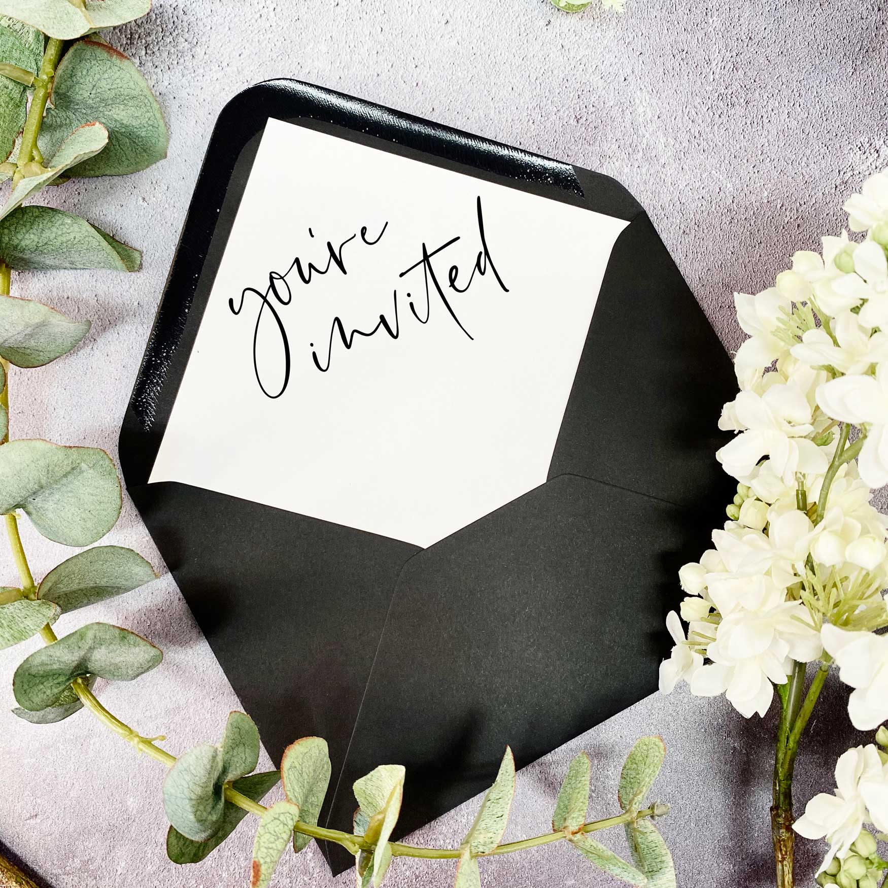 Minimal Script Envelope Liner – Emmy Designs