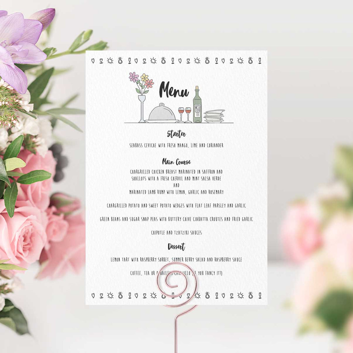 Pack Your Bags Menu Cards – Emmy Designs