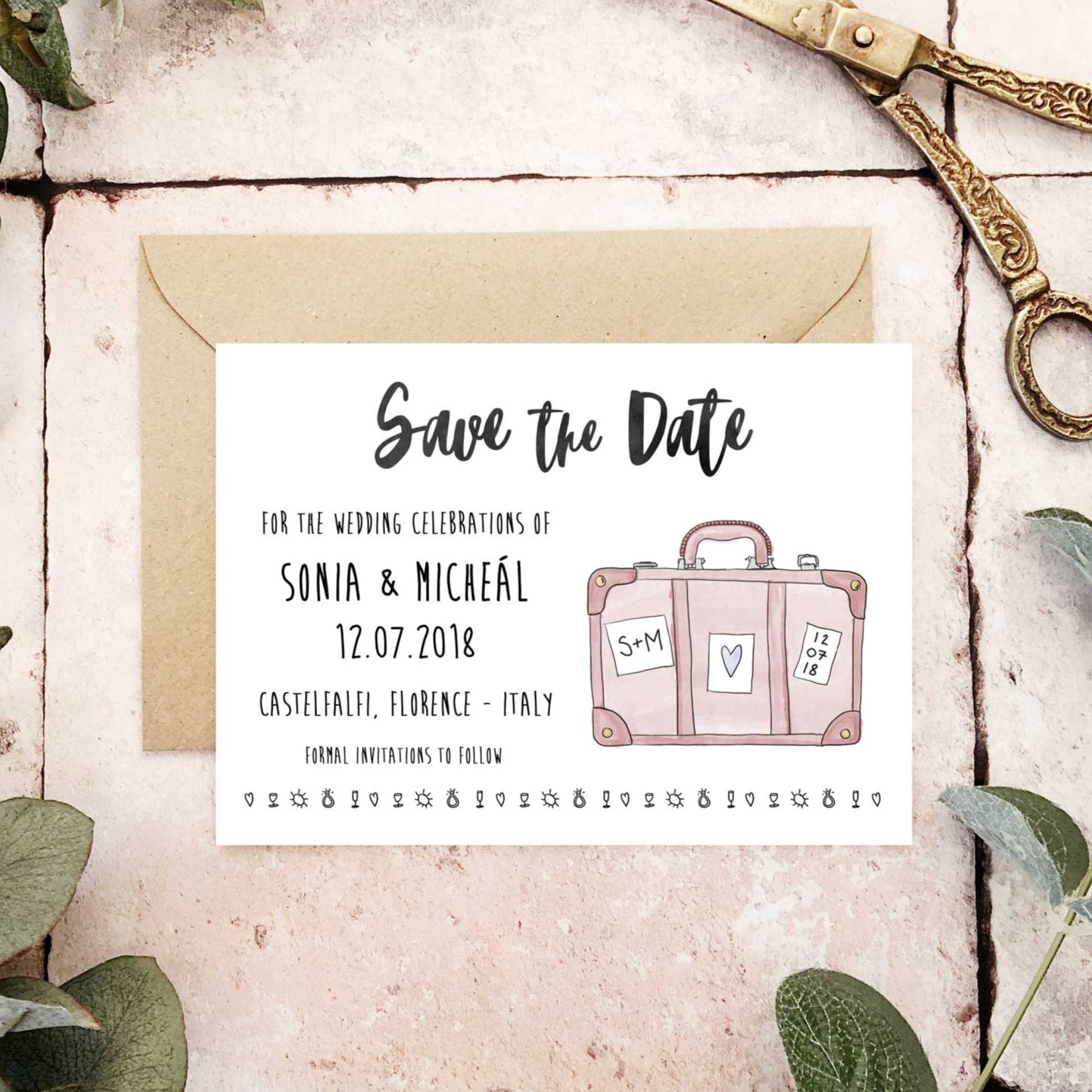 save the date cards pack