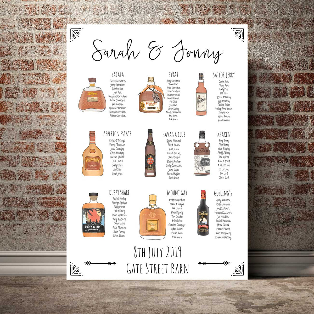 Rum Table Plan – Emmy Designs