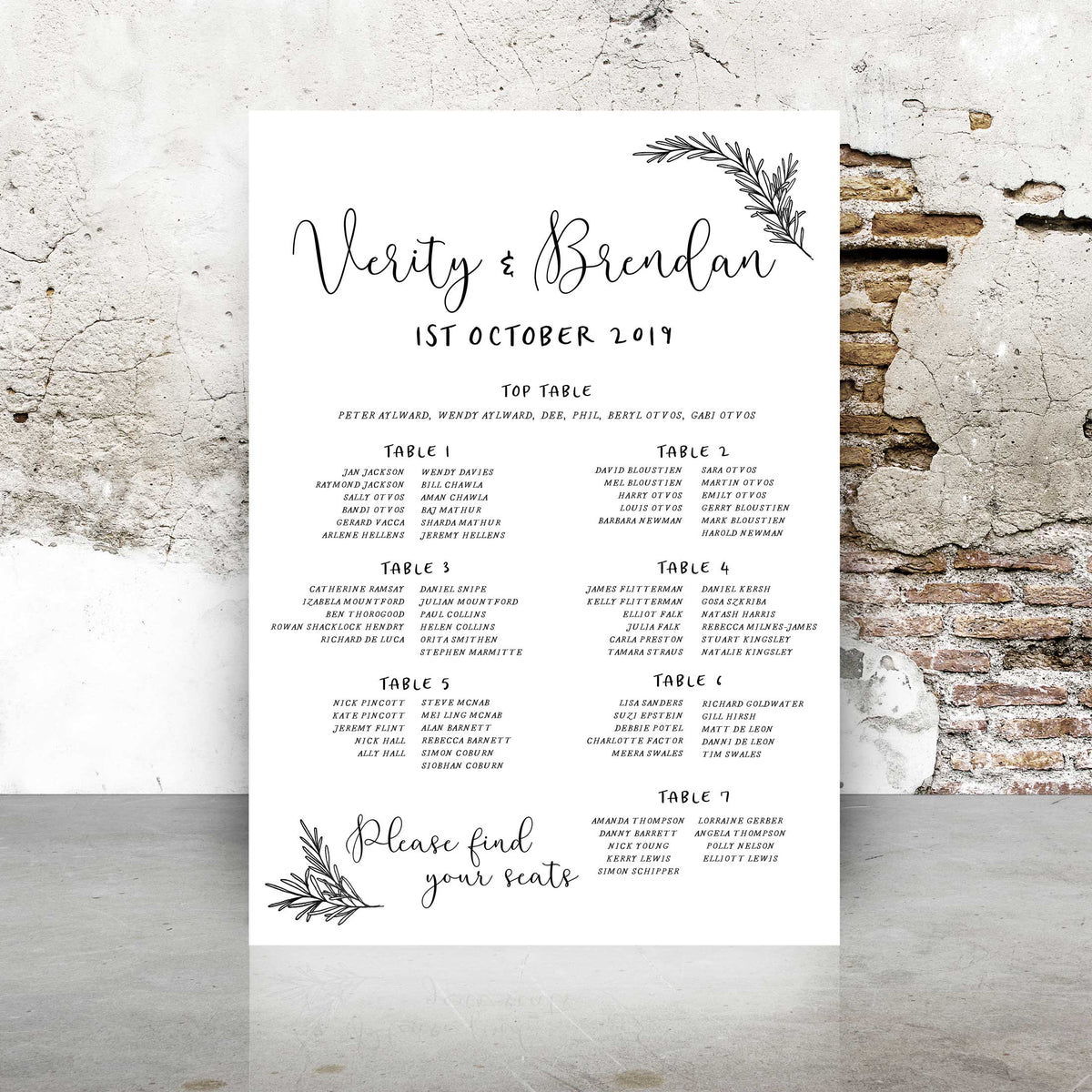 Rustic Charm Table Plan – Emmy Designs