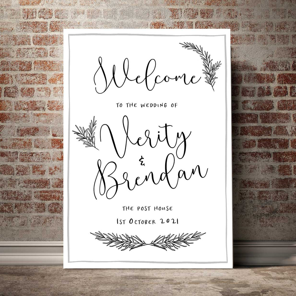 Rustic Charm Welcome Sign – Emmy Designs