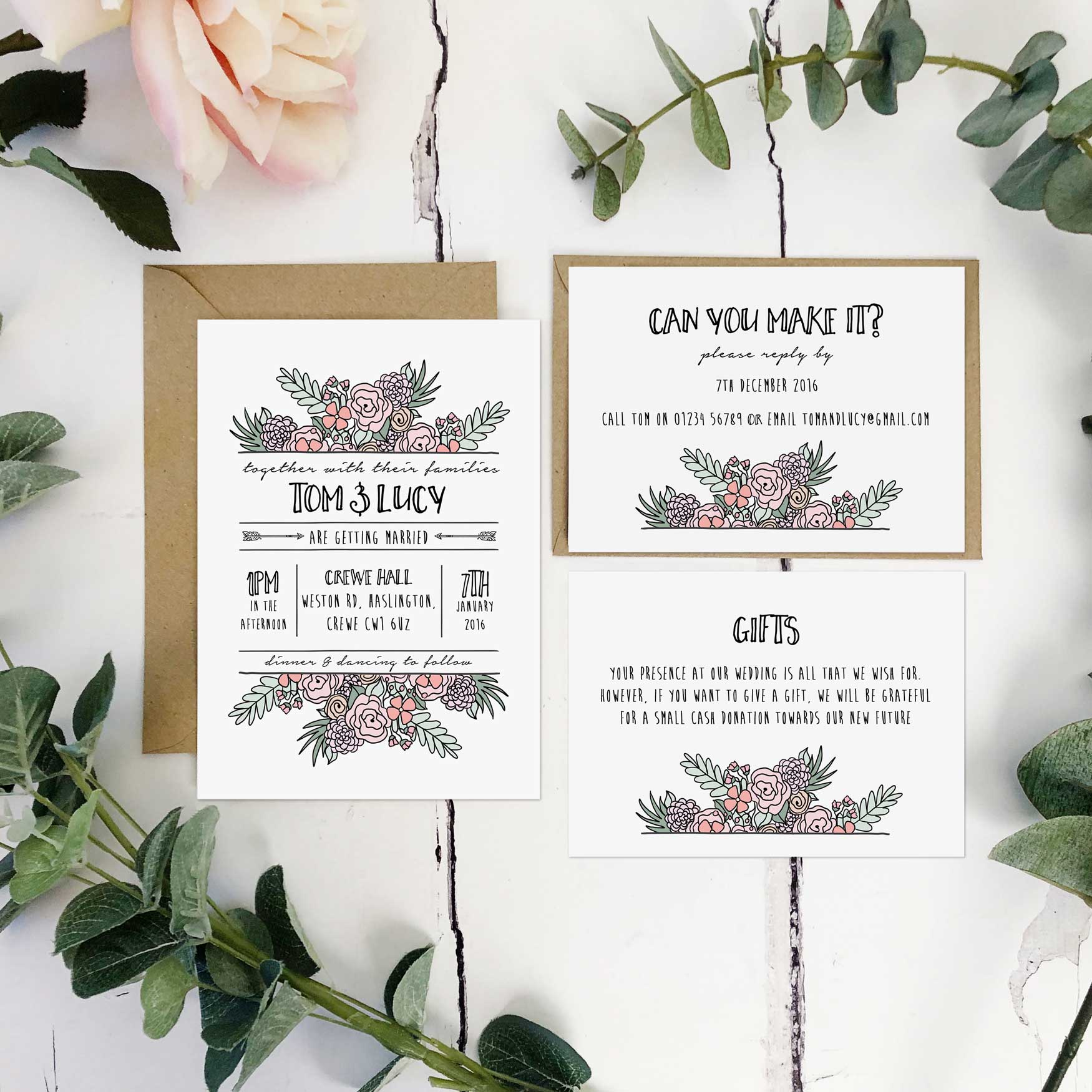 Enchanted garden wedding invitations | Honestweddingadvice.com